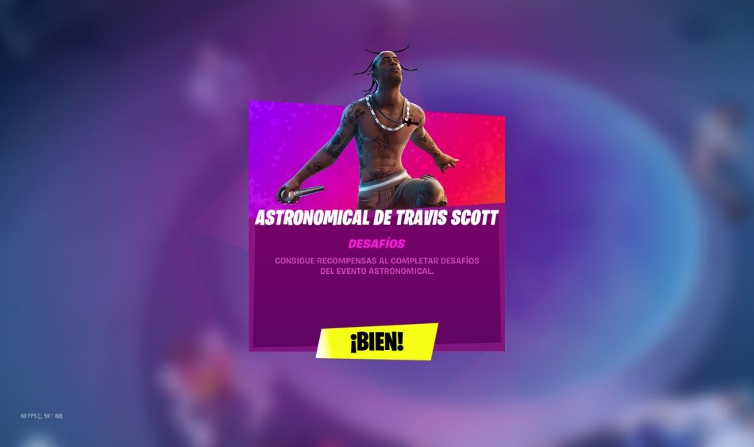 Fortnite Guía de desafíos Astronomical de Travis Scott - SettingsProGamer